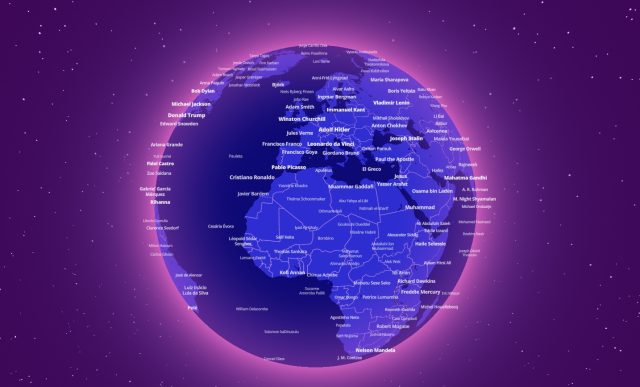 Where the planet's celebrities were born: the interactive map that ...