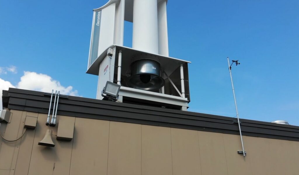 How wind turbines work without (visible) moving parts. Aeromine model ...