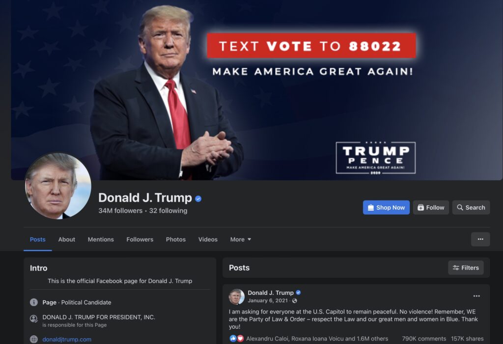 Donald Trump's accounts officially unblocked by Facebook and Instagram ...